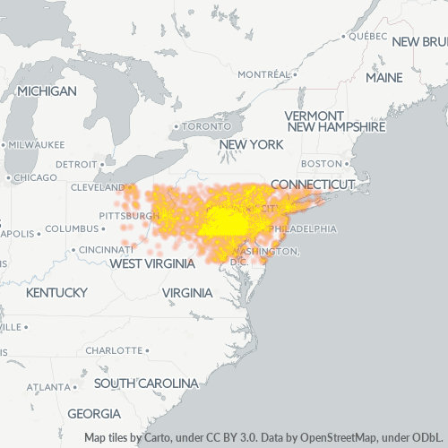 Código de Área 717, Pensilvania - Cybo