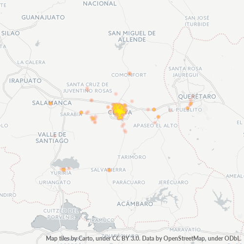 Código Postal 38000 - Celaya, Guanajuato - Cybo