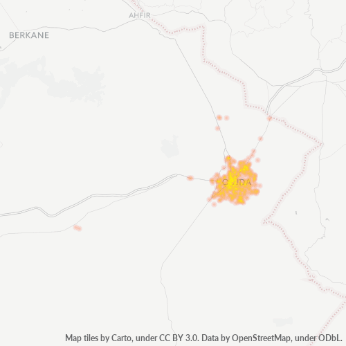 Code Postal 60000 - Oujda, Oriental (1997-2015) - Cybo