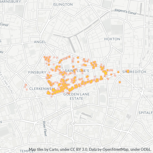 郵便番号 EC1V - ロンドン、 イングランド - Cybo